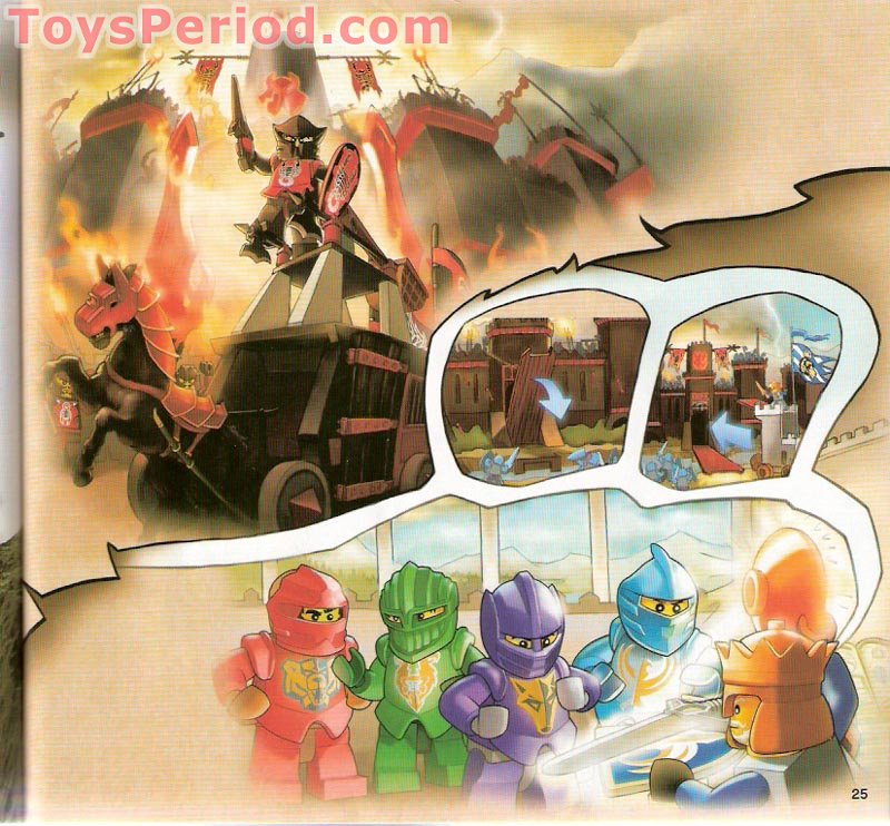 LEGO 8801 Knights' Attack Barge Instructions and Parts List