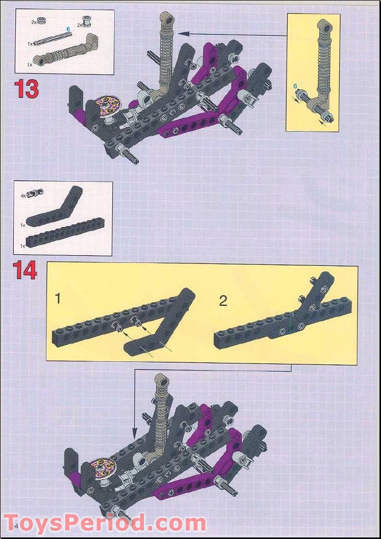 LEGO 8257 Cyber Strikers Instructions and Parts List