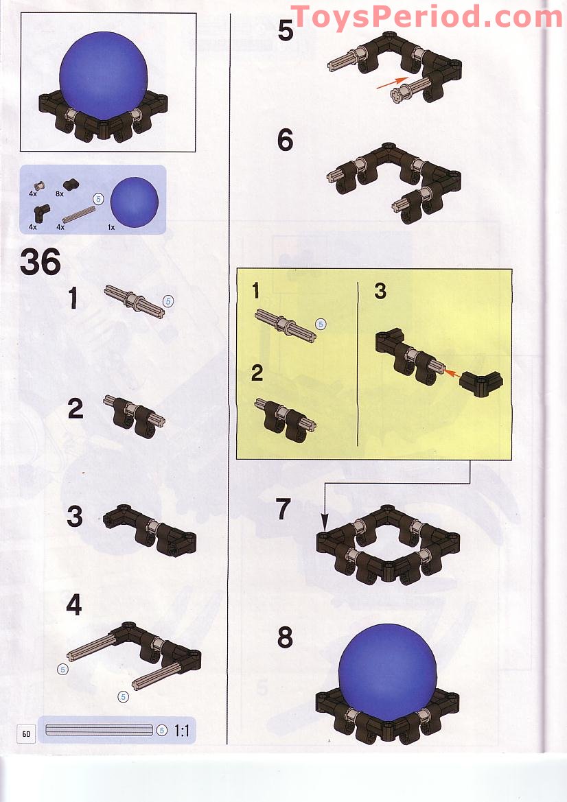 LEGO 8527 LEGO Mindstorms NXT Instructions and Parts List