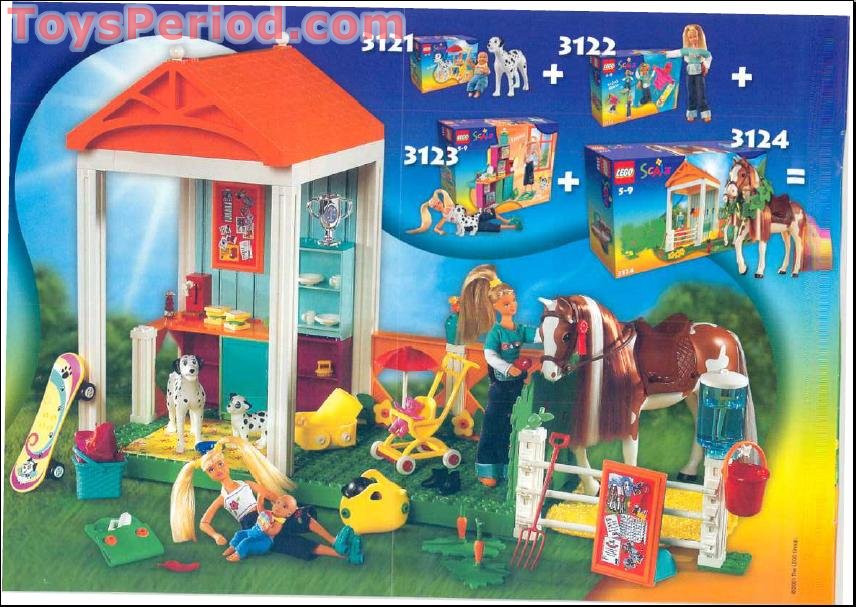 LEGO 3124 Indie's Stable Instructions and Parts List