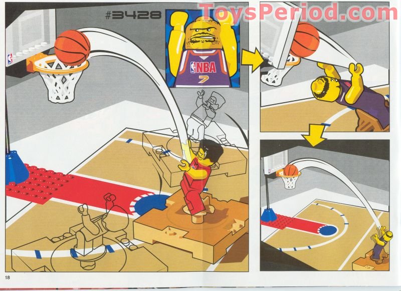 LEGO 3431 Streetball 2 vs 2 Instructions and Parts List
