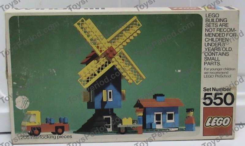 LEGO 550-2 Windmill Instructions and Parts List
