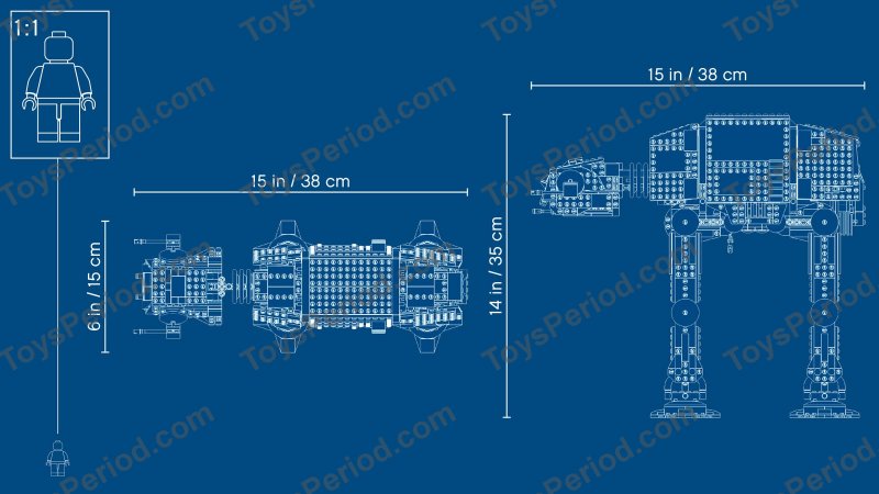 LEGO 75288 AT-AT Set Parts List