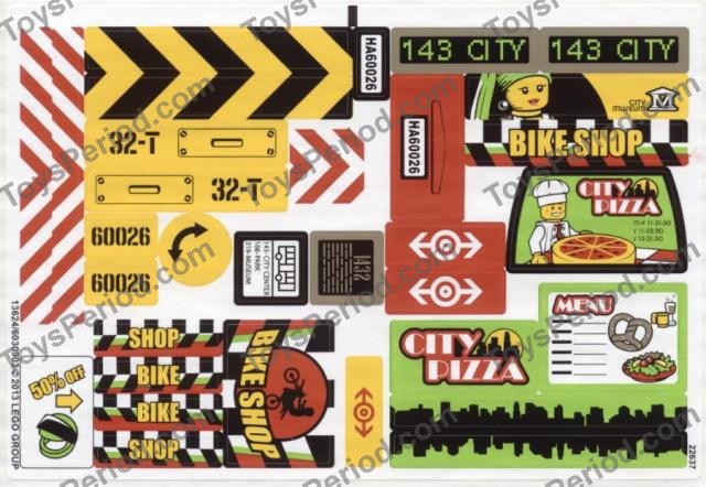 LEGO Sets with Part 60026stk01 Sticker Sheet for Set 60026 - (13624/ ...