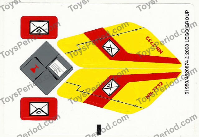 LEGO Sets with Part 7732stk01 Sticker Sheet for Set 7732 - (61980/4520874)