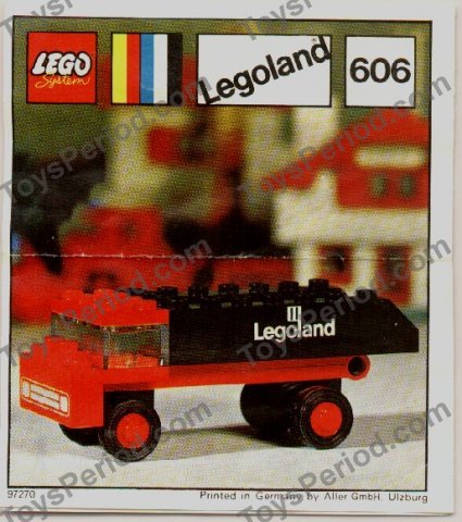 LEGO 606-2 Tipper Lorry Instructions and Parts List