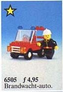 LEGO 6505 Fire Chief's Car Instructions and Parts List