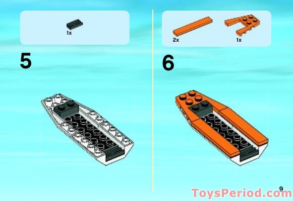 LEGO 60011 Surfer Rescue Instructions and Parts List