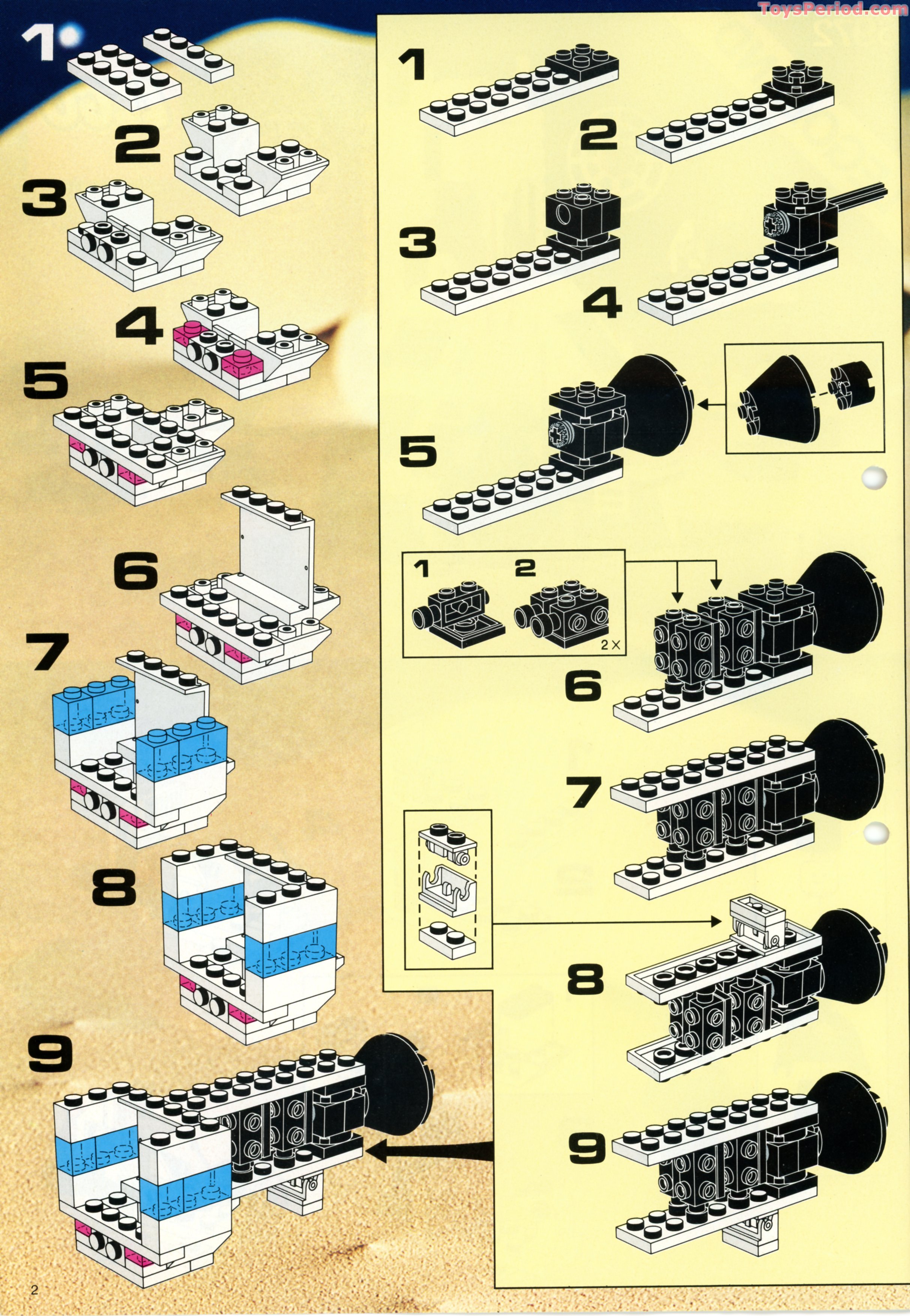 LEGO 6722 Styracosaurus Instructions and Parts List