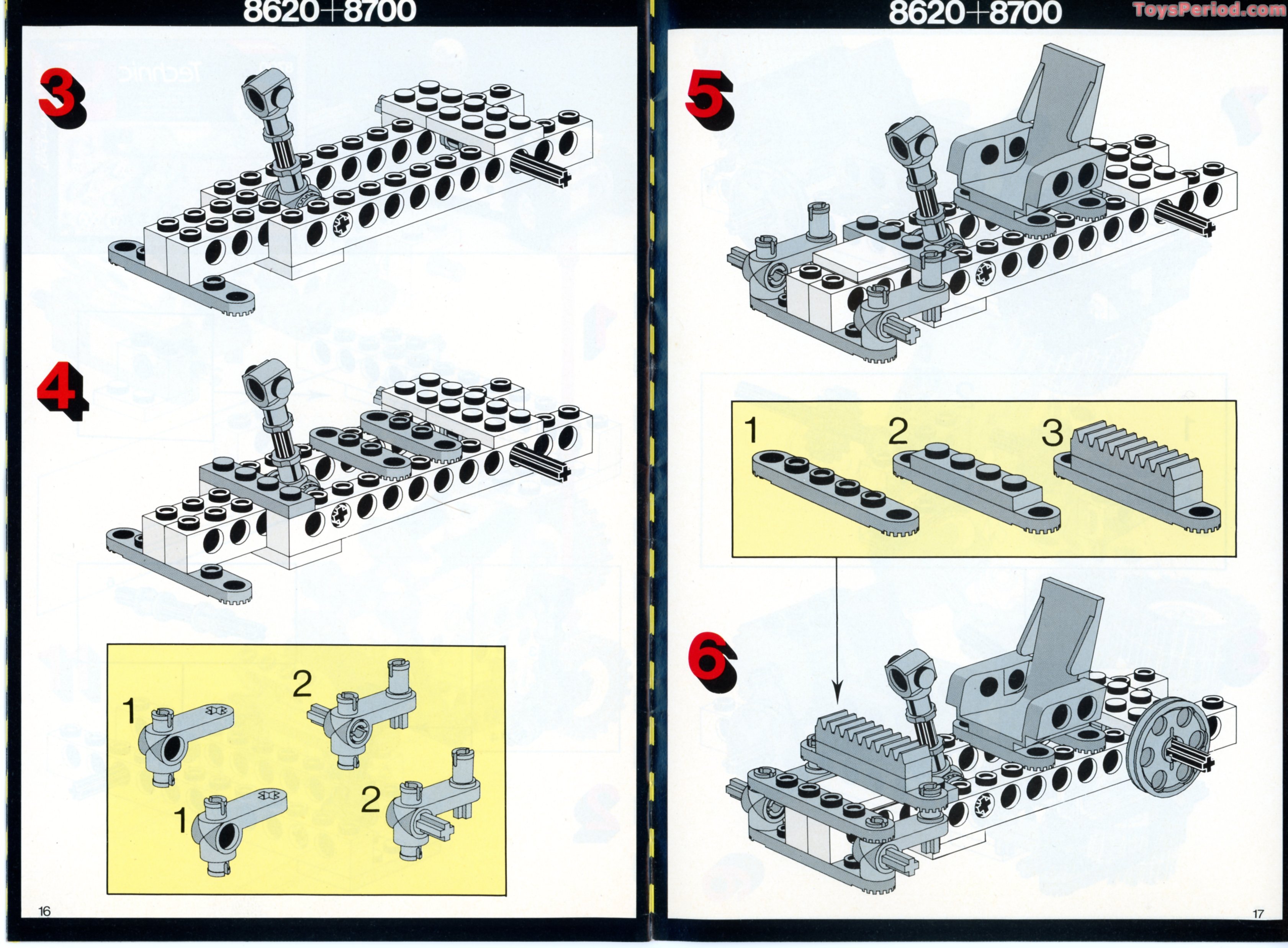 LEGO 8620 Snow Scooter Instructions and Parts List