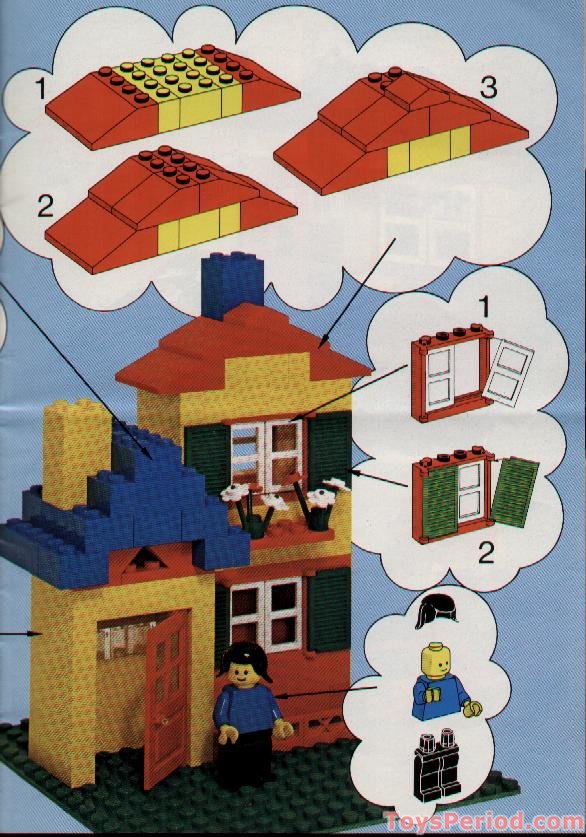 LEGO 555-2 Universal Building Set Instructions and Parts List