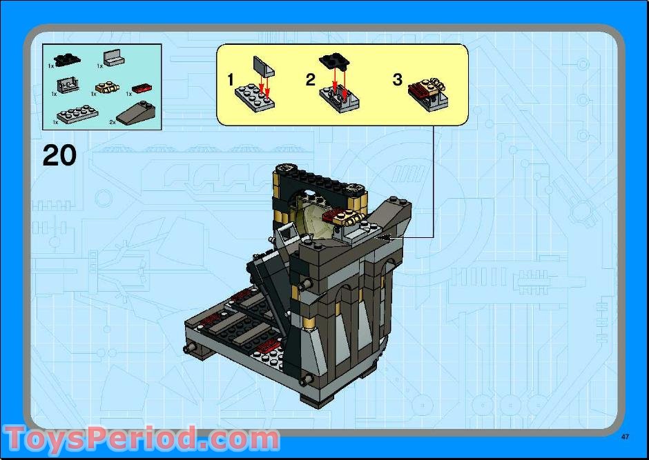 LEGO 10123 Cloud City Instructions and Parts List