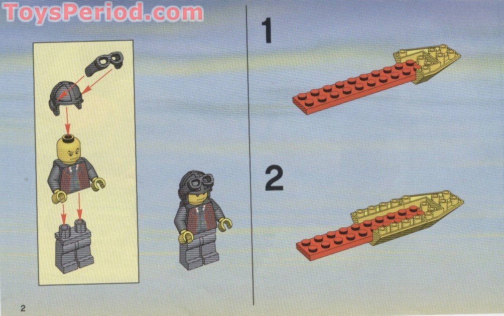 LEGO 4778 Desert Biplane Instructions and Parts List