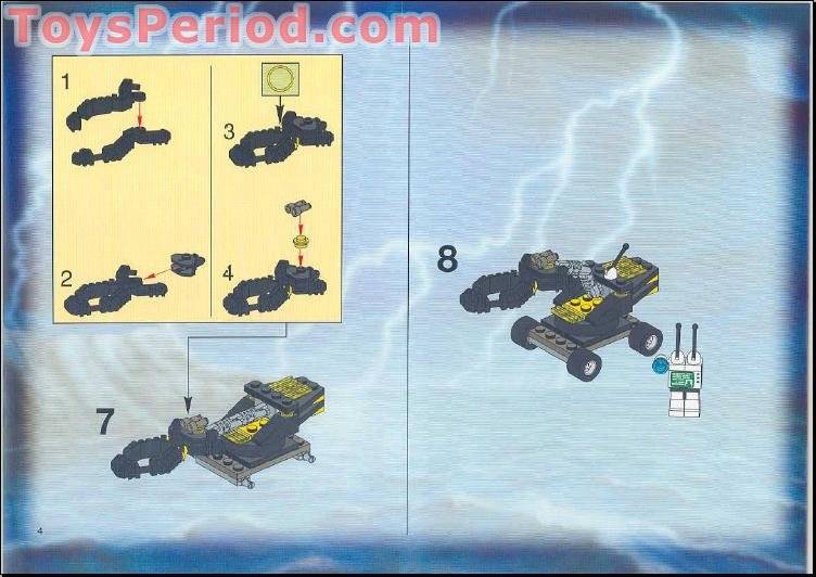 LEGO 6775 Alpha Team Bomb Squad Instructions and Parts List