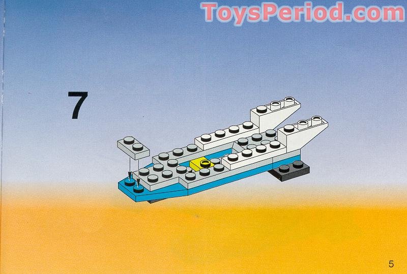 LEGO 6465 Space Port Jet Instructions and Parts List