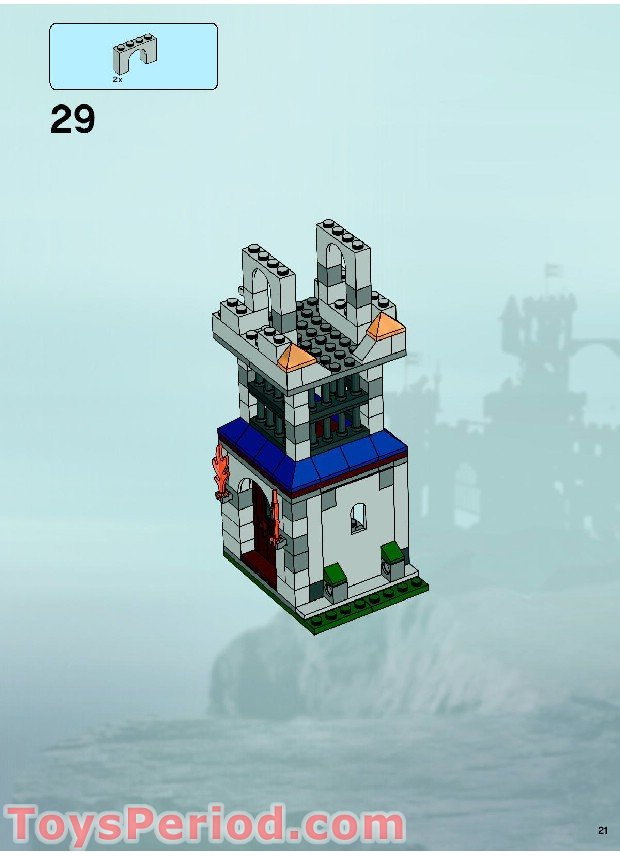 LEGO 7037 Tower Raid Instructions and Parts List