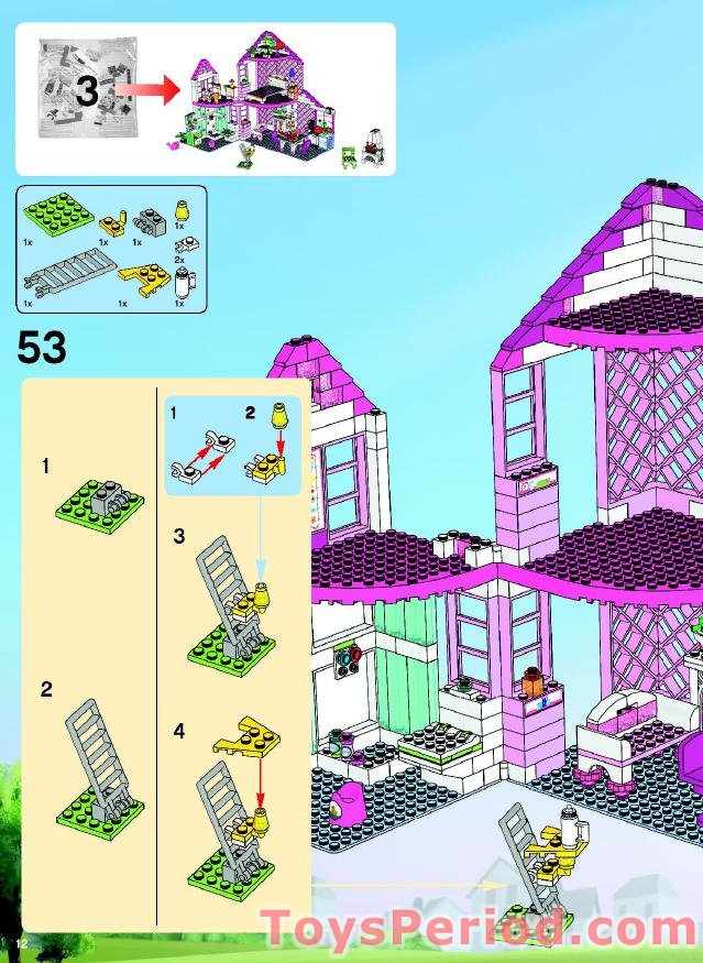 LEGO 7586 Sunshine Home Instructions and Parts List