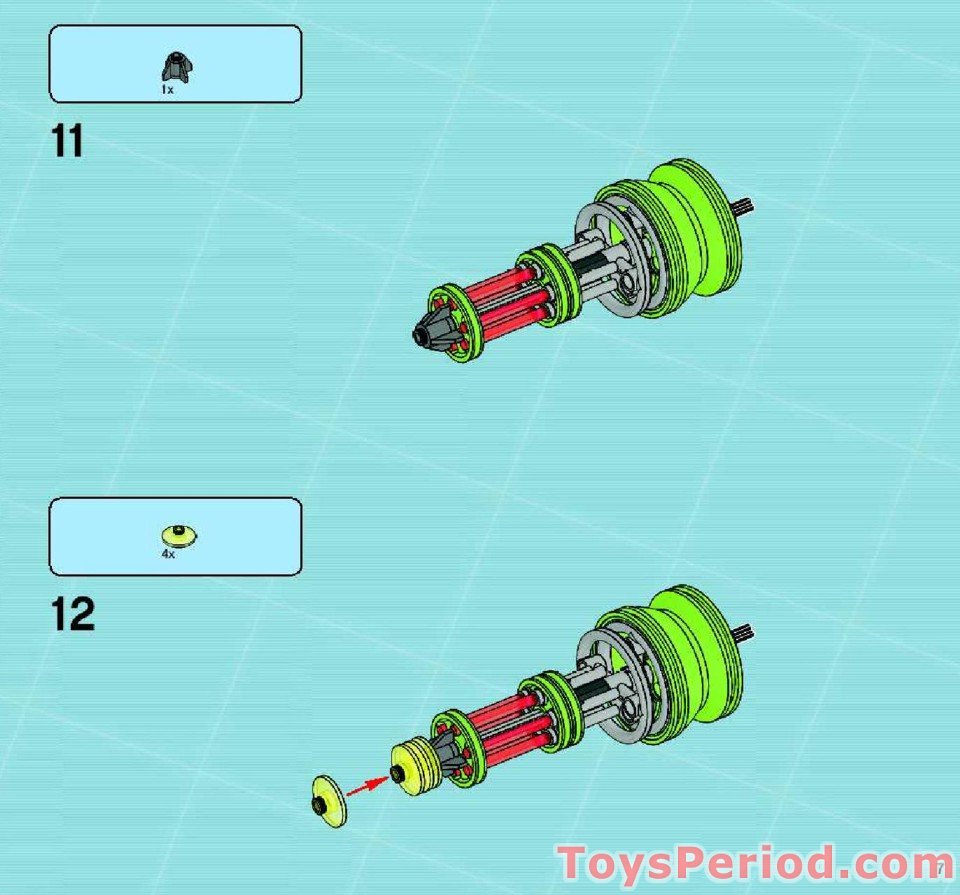 LEGO 8637 Mission 8: Volcano Base Instructions and Parts List