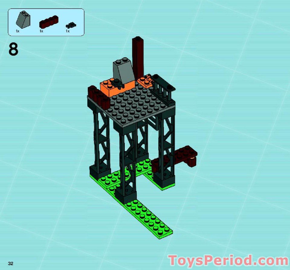 LEGO 8632 Mission 2: Swamp Raid Instructions and Parts List