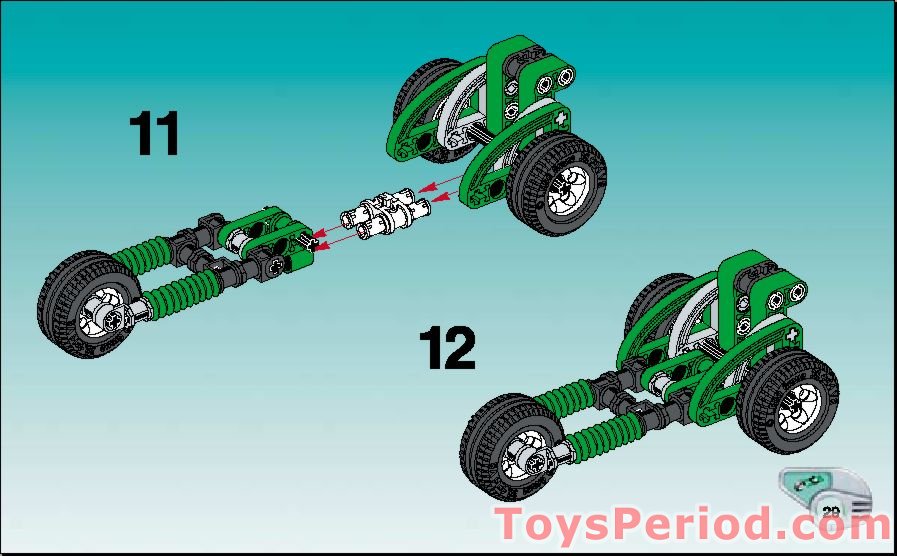 LEGO 8236 Bike Burner Instructions and Parts List