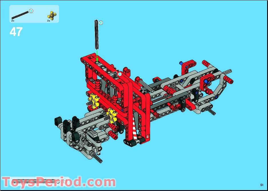 LEGO 8289 Fire Truck Instructions and Parts List