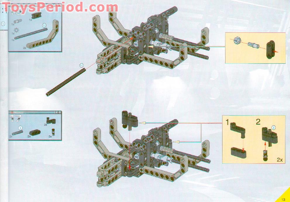 LEGO 8466 4x4 Off Roader Instructions and Parts List