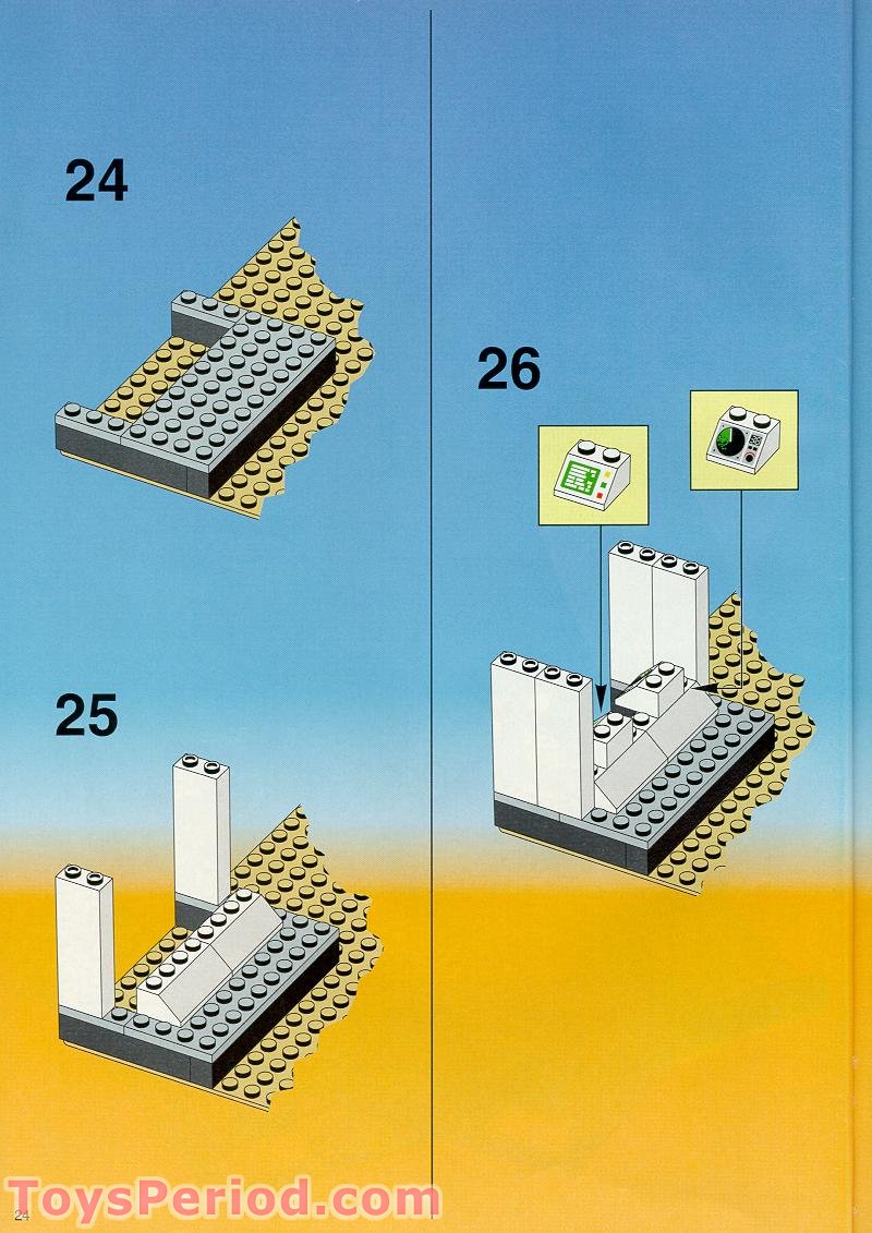 LEGO 6456 Mission Control Instructions and Parts List