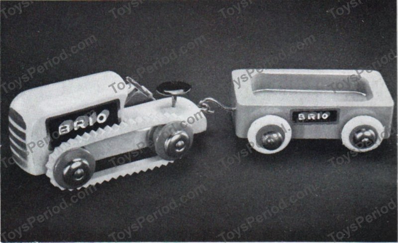 BRIO 31009 Miniature Tractor and Trailer - BRIO Toy Reference Database