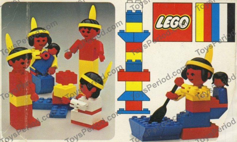 LEGO 215-1 Red Indians Instructions and Parts List