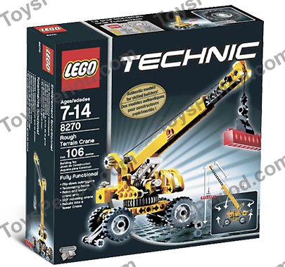 LEGO 8270 Rough Terrain Crane Instructions and Parts List