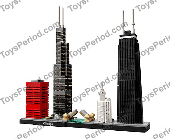 LEGO 21033 Chicago Set Parts List