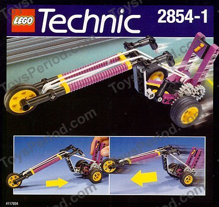 LEGO 2854 Bungee Chopper Instructions and Parts List
