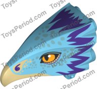 LEGO Sets with Part 38832pb01 Bird Head Upper Jaw with Dark Tan Beak ...