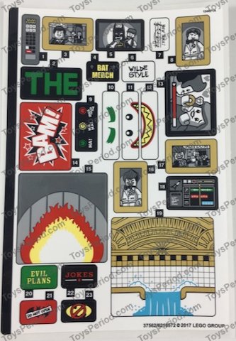 LEGO Sets with Part 70922stk01 Sticker Sheet for Set 70922 - Sheet 1 ...