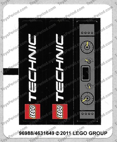 LEGO Sets with Part 8110stk02 Sticker Sheet for Set 8110 - Sheet 2 ...