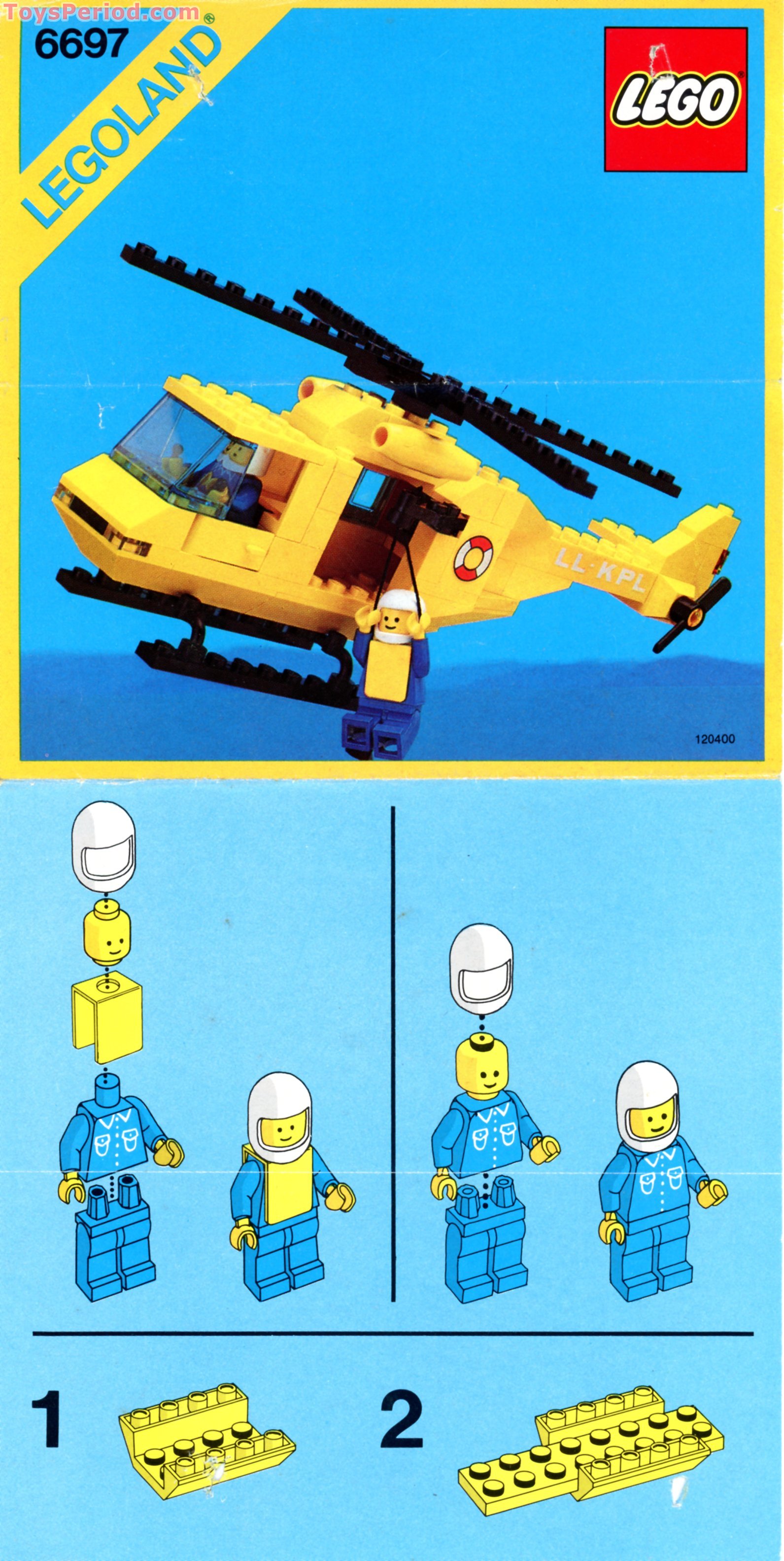 LEGO 6697 Rescue-I Helicopter Instructions and Parts List