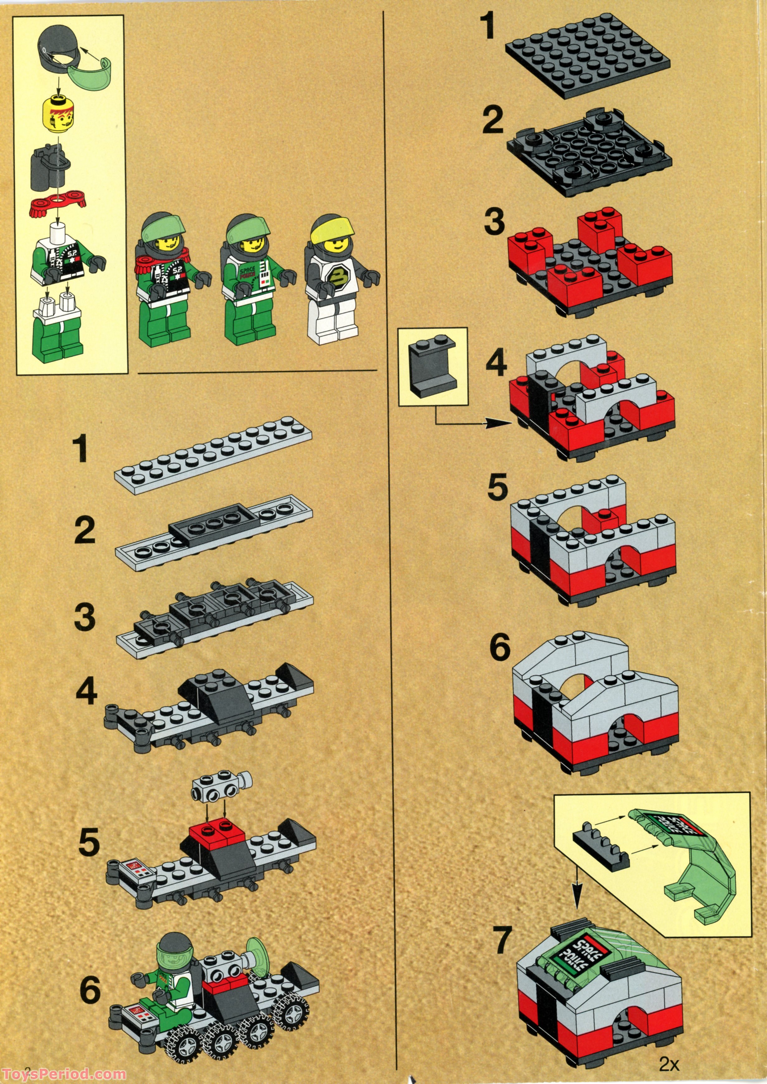 LEGO 6984 Galactic Mediator Instructions and Parts List
