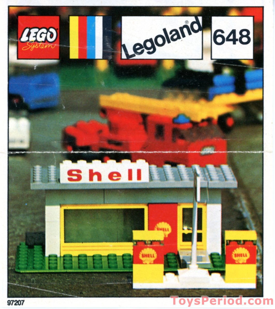LEGO 648 Shell Service Station Instructions and Parts List