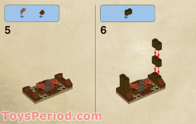 LEGO 4182 The Cannibal Escape Instructions and Parts List