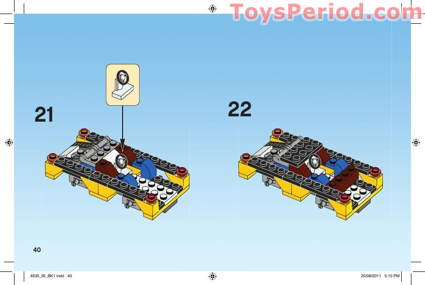 LEGO 4635 Fun with Vehicles Instructions and Parts List