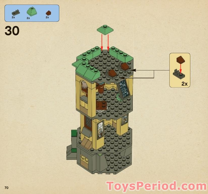 LEGO 4867 Hogwarts Instructions and Parts List