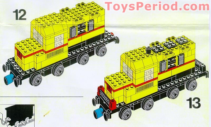 LEGO 162 Locomotive Without Motor Instructions and Parts List
