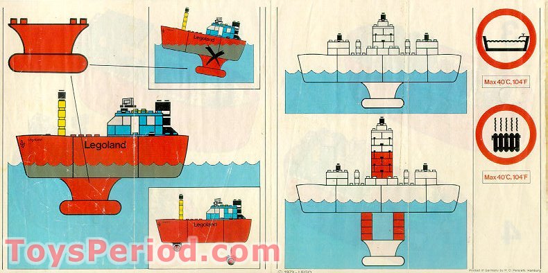 LEGO 310-3 Tug Instructions and Parts List