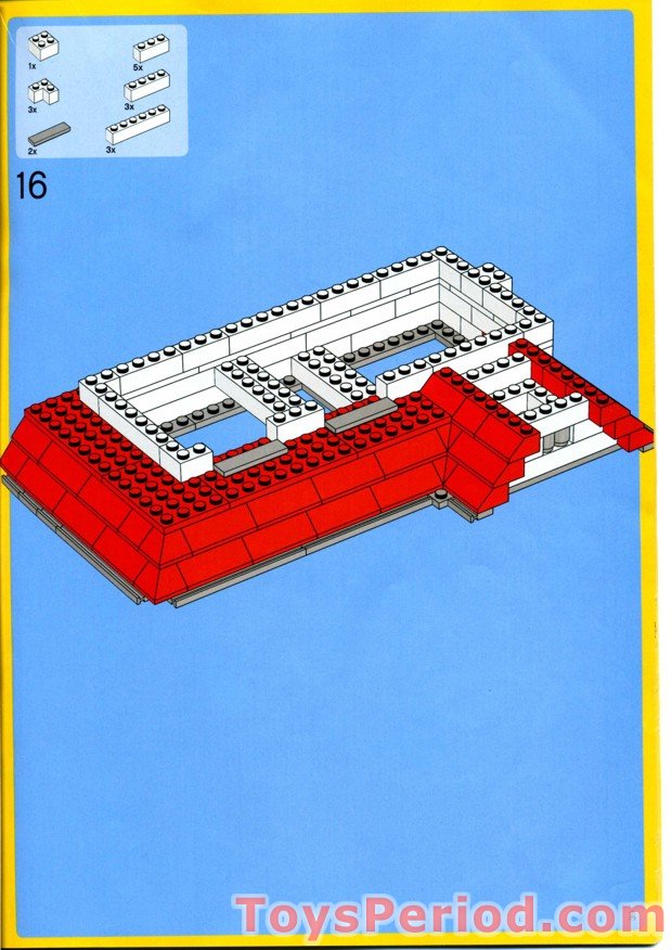 LEGO 4956 House Instructions and Parts List