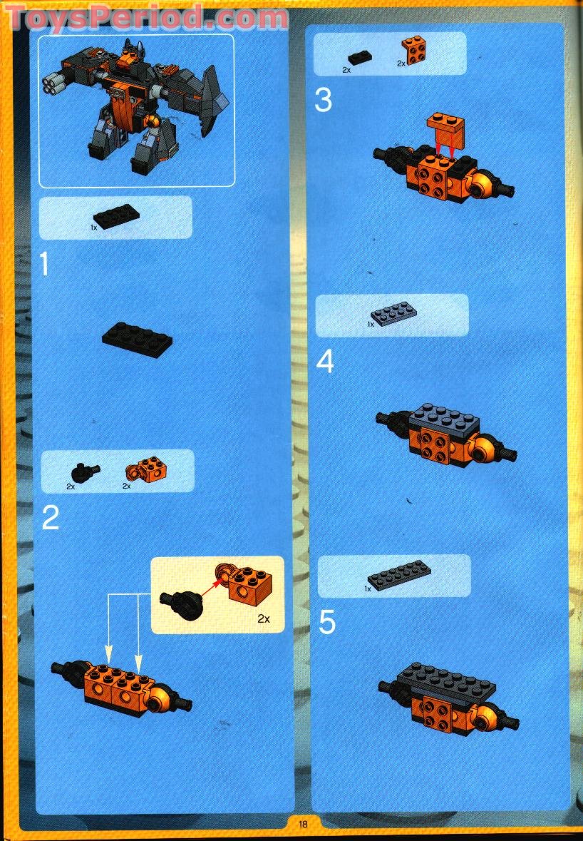 LEGO 4508 Titan Xp Instructions and Parts List