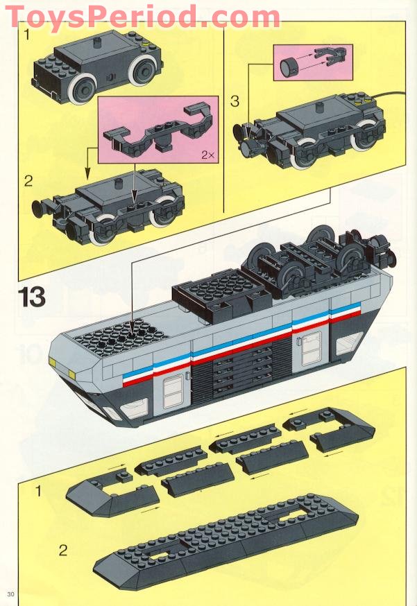 LEGO 4558 Metroliner Instructions and Parts List