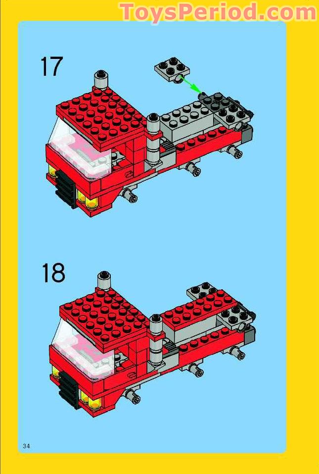 LEGO 6187 Road Construction Set Instructions and Parts List