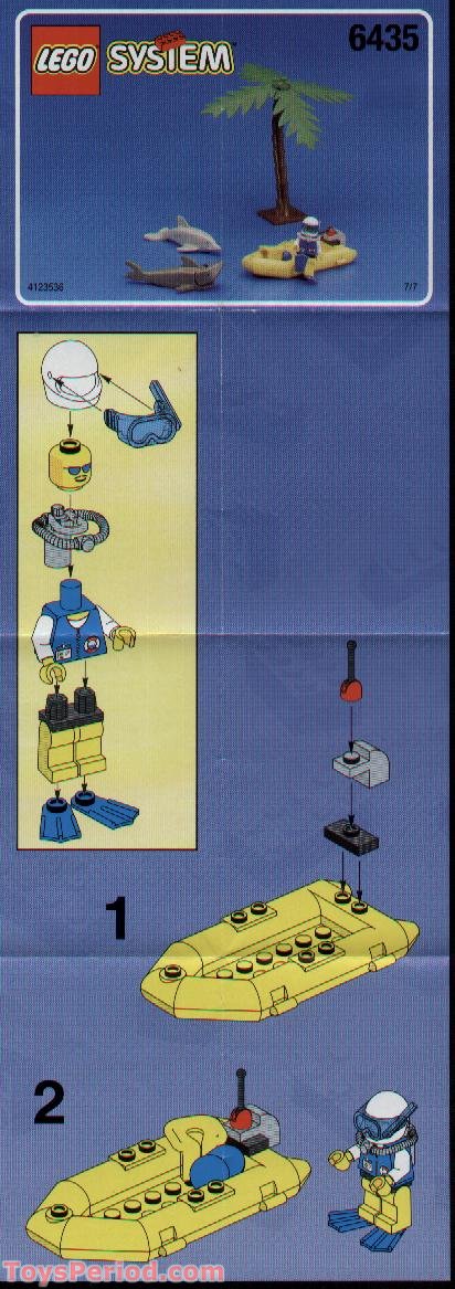 LEGO 6435 Coast Guard Hq Instructions and Parts List