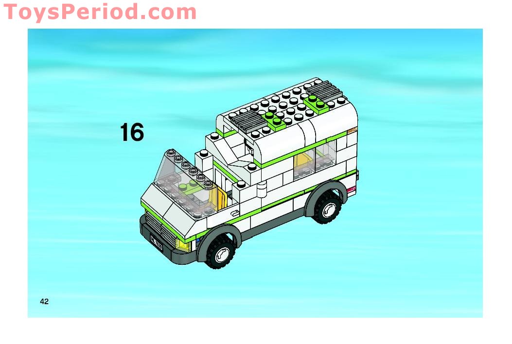 LEGO 7639 Camper Instructions and Parts List