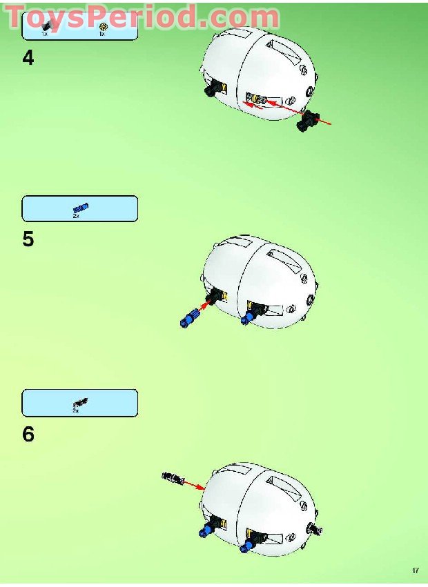 LEGO 7649 MT-201 Ultra-Drill Walker Instructions and Parts List